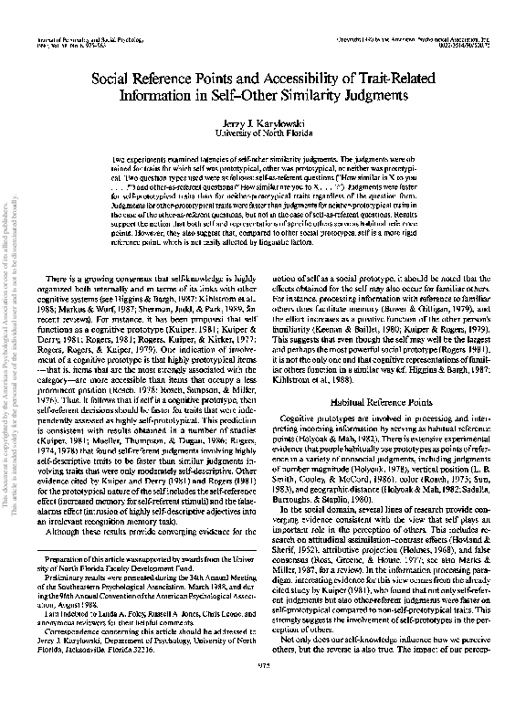 (PDF) Social reference points and accessibility of trait-related ...