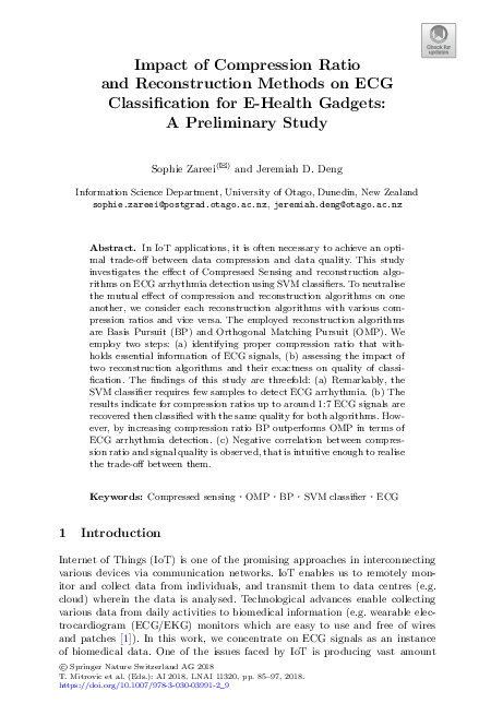 (PDF) Impact of Compression Ratio and Reconstruction Methods on ECG Classification for E-Health ...
