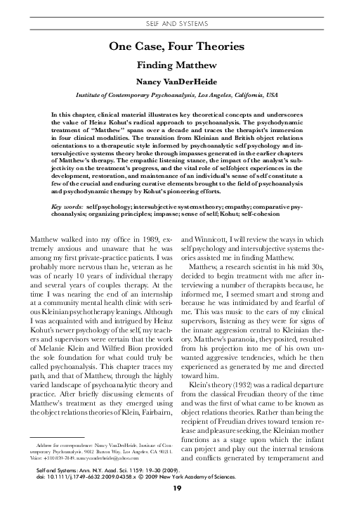 (PDF) One Case, Four Theories