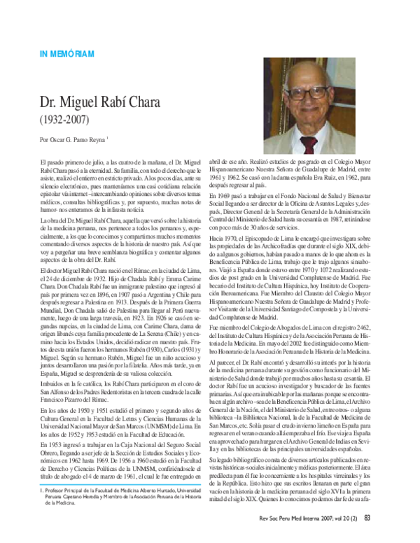 (PDF) Dr. Miguel Rabí Chara (1932-2007)
