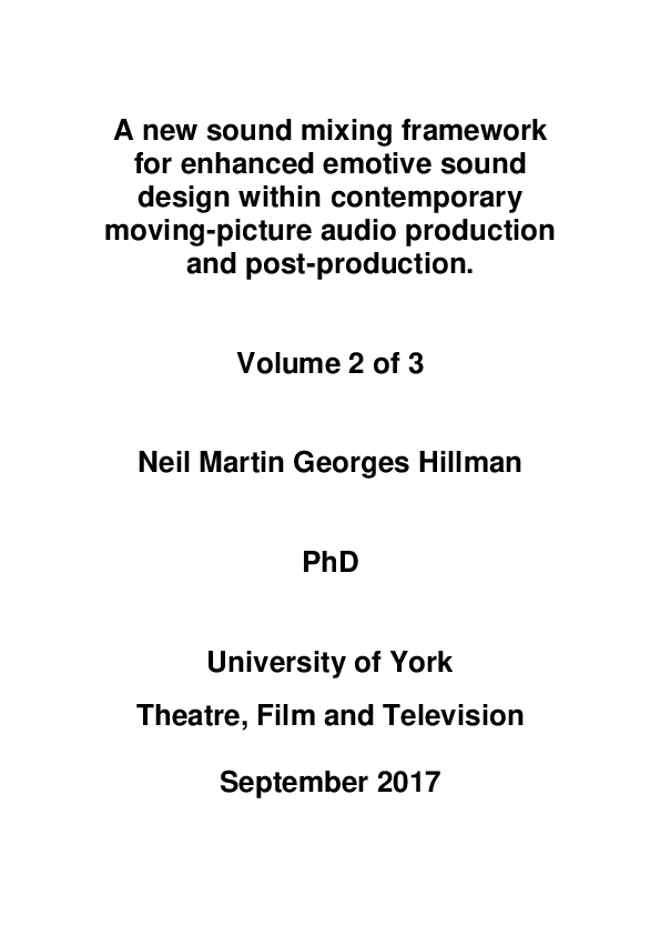 (PDF) A new sound mixing framework for enhanced emotive sound design ...