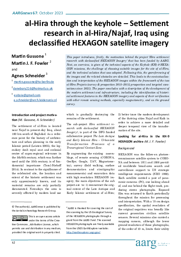 (PDF) al-Hira through the keyhole -Settlement research in al-Hira/Najaf ...