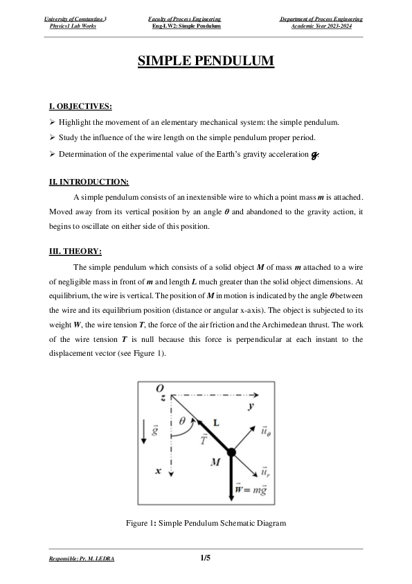 (PDF) Simple Pendulum - 2023-2024