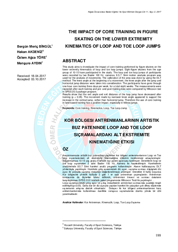 (PDF) The Impact of Core Training in Figure Skating on the Lower ...