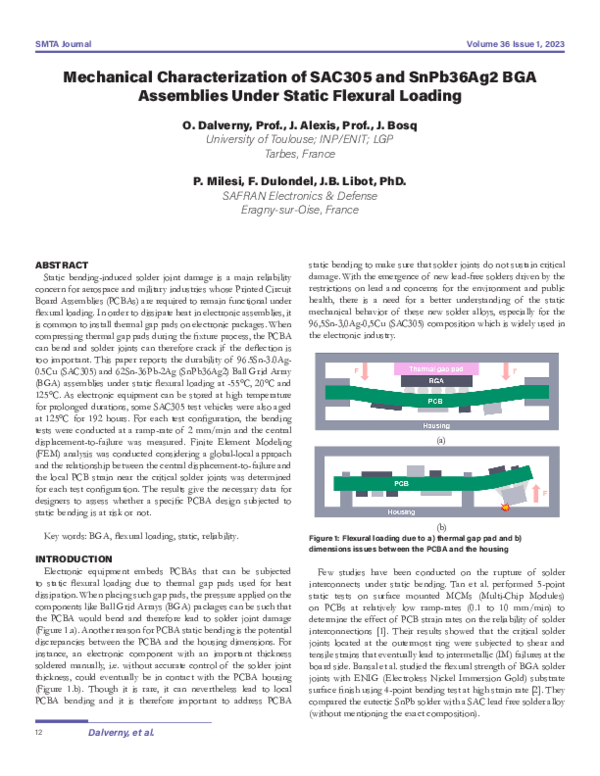 (PDF) Mechanical Characterization of SAC305 and SnPb36Ag2 BGA ...