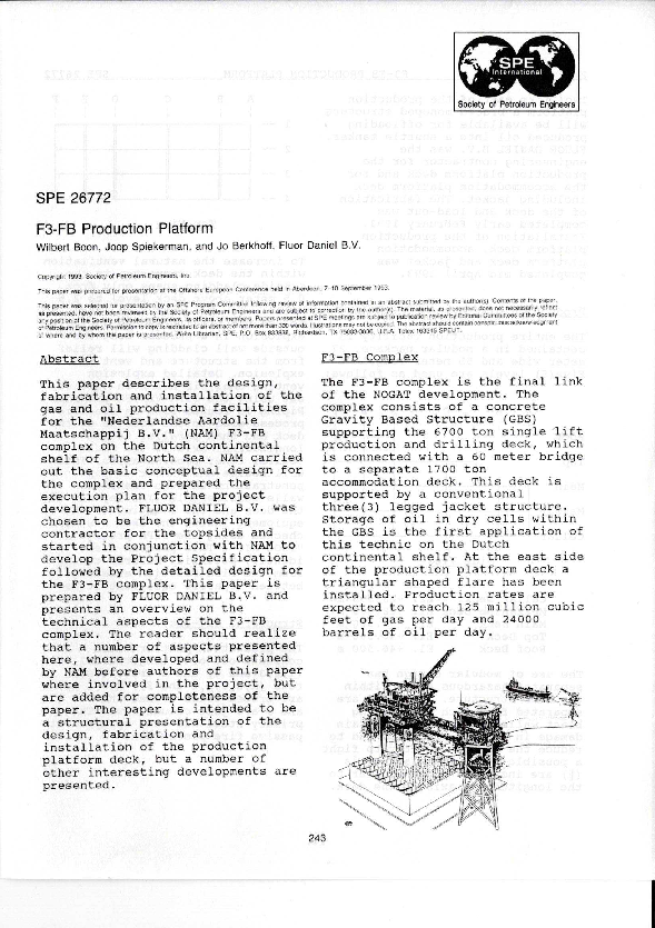 (PDF) F3-FB Production Platform