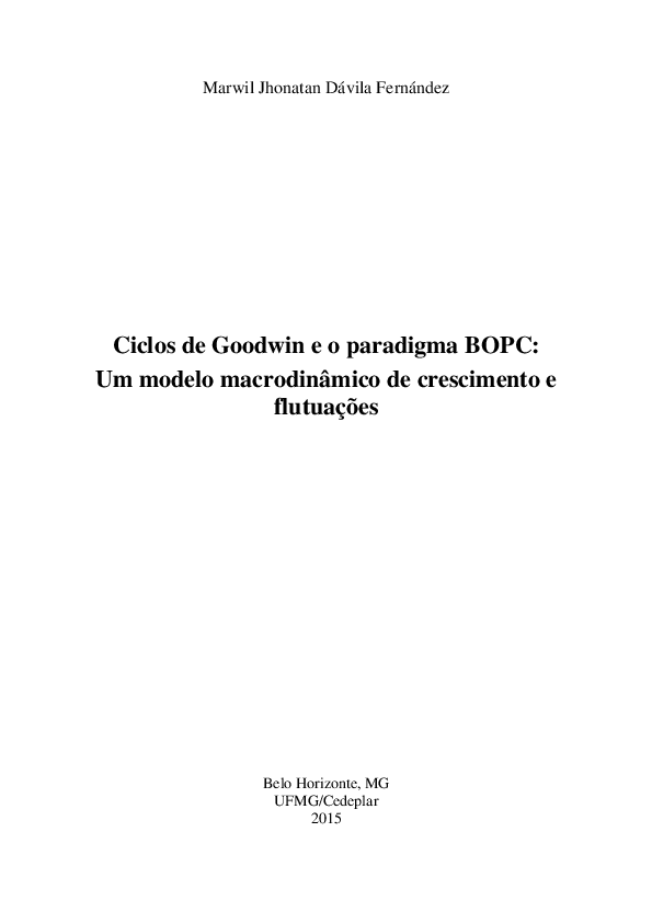 (PDF) Ciclos de Goodwin e o paradigma BOPC: um modelo macrodinâmico de ...