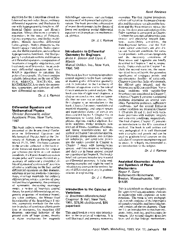(PDF) Analytical kinematics: analysis and synthesis of planar mechanisms
