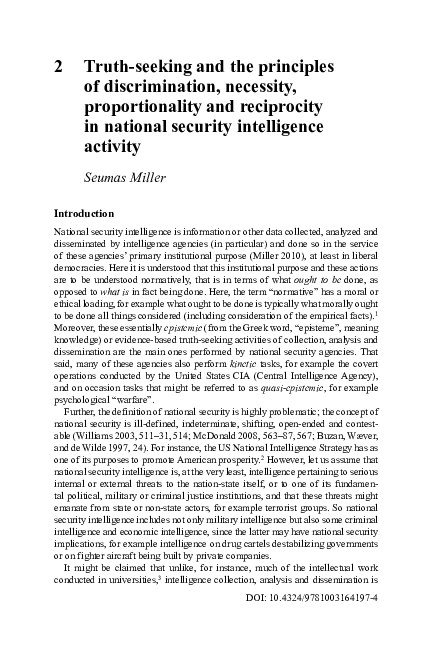 (PDF) Truth-seeking and the principles of discrimination, necessity ...