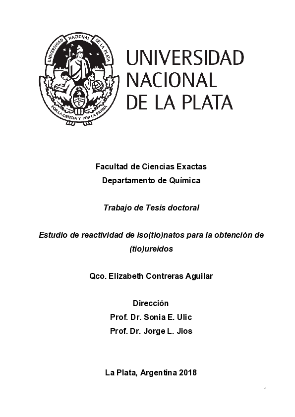 (PDF) Estudio de reactividad de iso(tio)natos para la obtención de (tio ...
