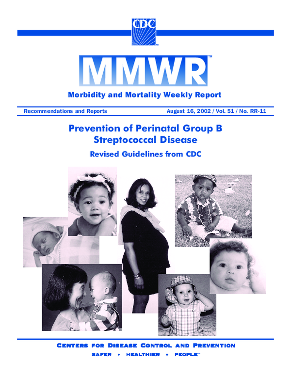 (PDF) Prevention of perinatal group B streptococcal disease. Revised ...