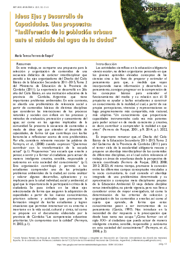 (PDF) Ideas ejes y desarrollo de capacidades. Una propuesta: indiferencia de la población urbana ...