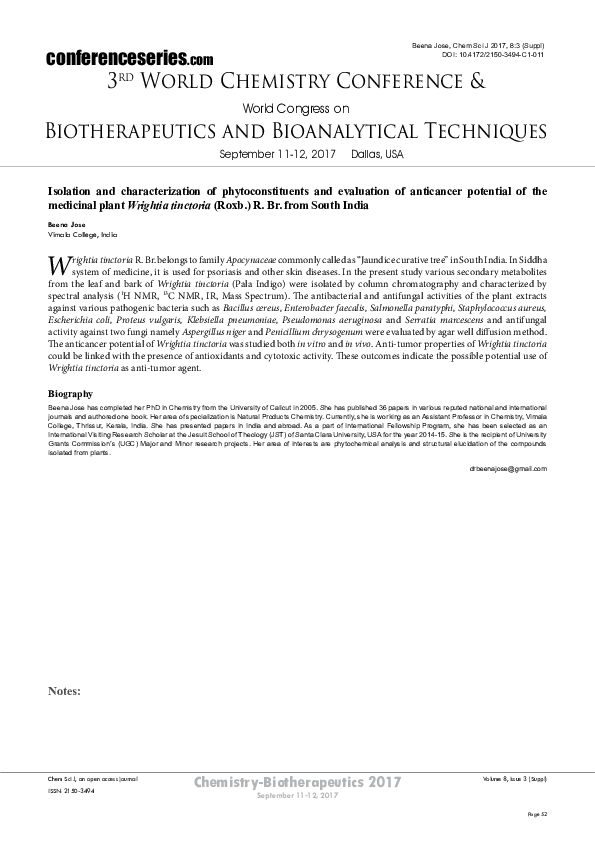 (PDF) Isolation and characterization of phytoconstituents and evaluation of anticancer potential ...