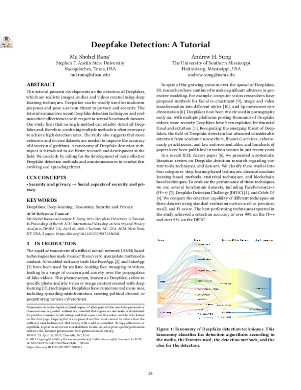 (PDF) Deepfake Detection