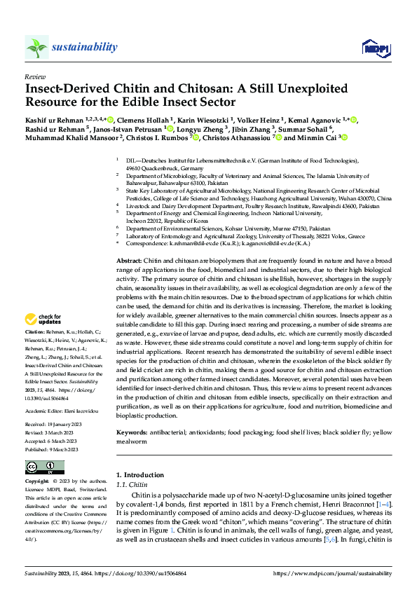 (PDF) Insect-Derived Chitin and Chitosan: A Still Unexploited Resource ...