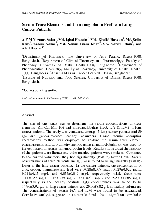 (PDF) Serum-Trace-Elements-And-Immunoglobulin-Profile