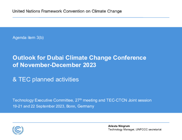 (PDF) COP 28 Outline