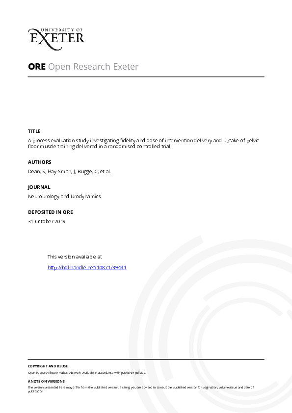 (PDF) Effectiveness and cost-effectiveness of biofeedback-assisted ...