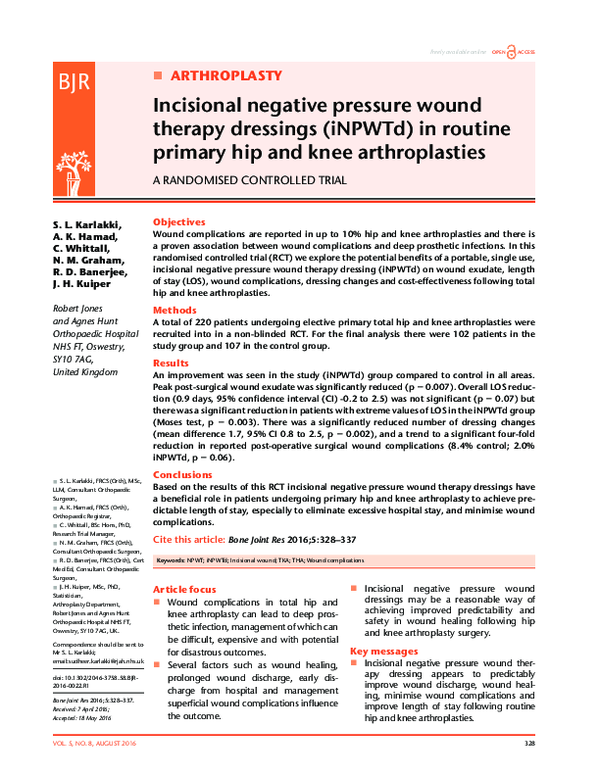 (PDF) Incisional negative pressure wound therapy dressings (iNPWTd) in ...