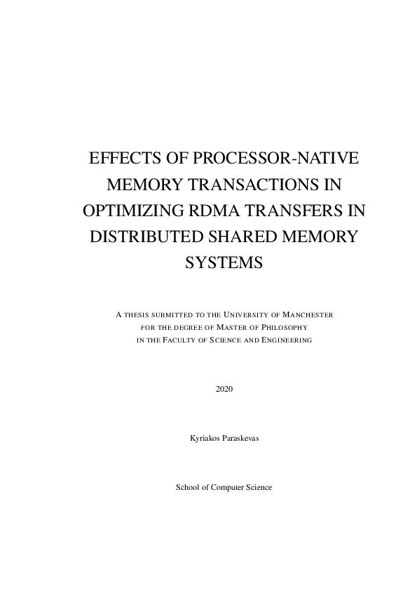 (PDF) Effects of Processor-Native Memory Transactions in Optimizing ...