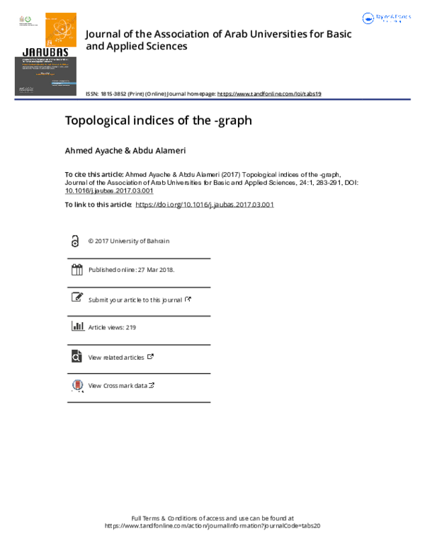 (PDF) Topological indices of the m k -graph
