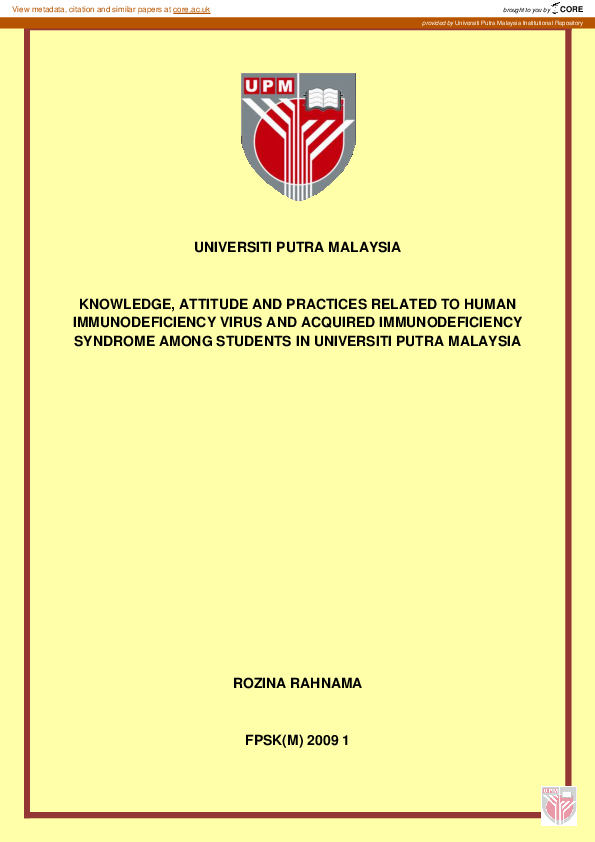 (PDF) Knowledge, Attitude and Practices Related to Human ...