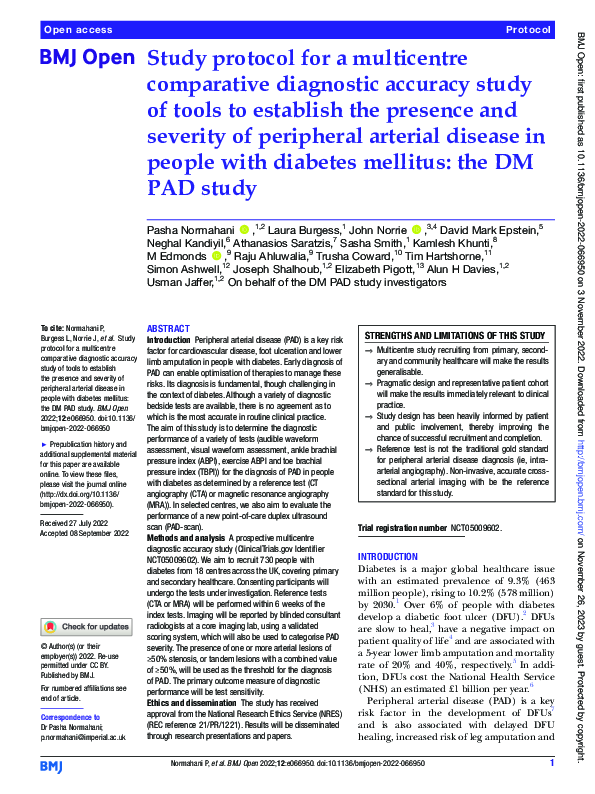 (PDF) Study protocol for a multicentre comparative diagnostic accuracy ...