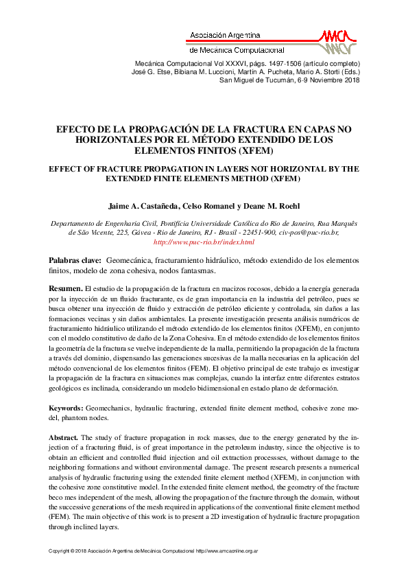 (PDF) Efecto de la Propagación de la Fractura en Capas No Horizontales por el Método Extendido ...