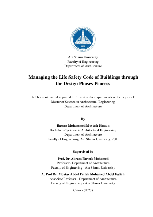 (PDF) Managing the Life Safety Code of Buildings through the Design ...