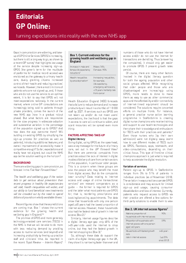 (PDF) GP Online: turning expectations into reality with the new NHS app ...