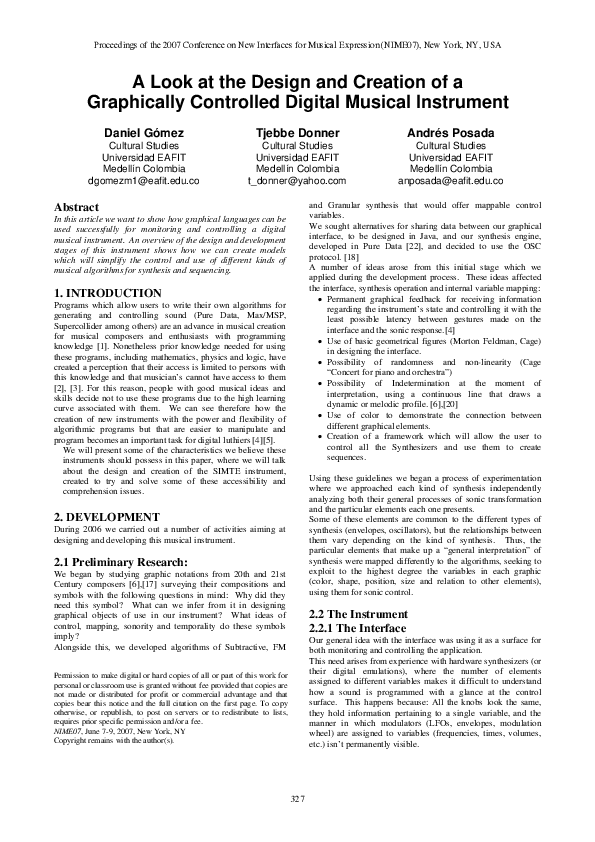 (PDF) A look at the design and creation of a graphically controlled ...