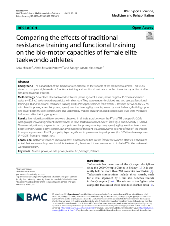 (PDF) Comparing the effects of traditional resistance training and ...