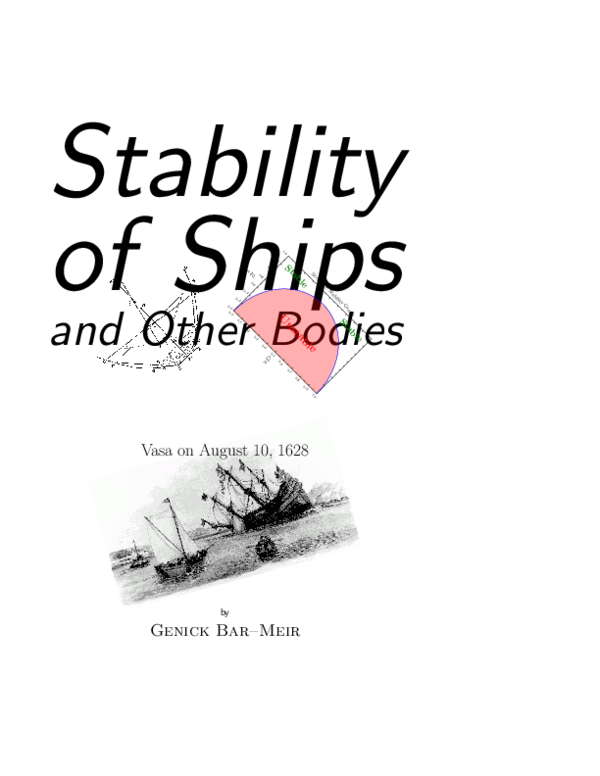 (PDF) Stability of Ship and Other Bodies | Genick Bar-Meir - Academia.edu