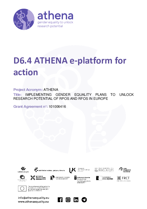 (PDF) ATHENA e-platform for action