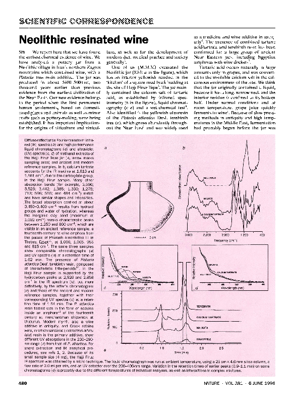(PDF) Neolithic resinated wine