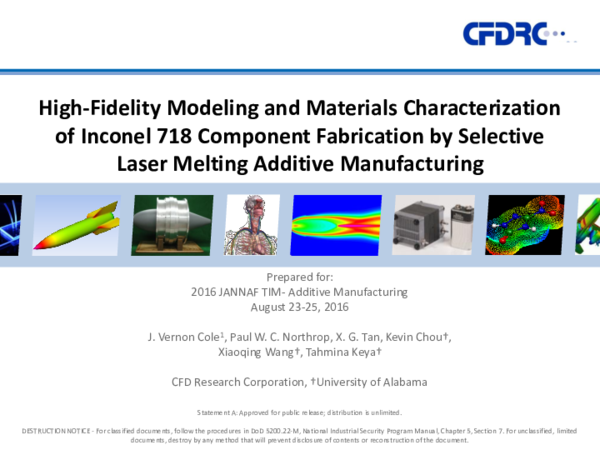 (PDF) High-Fidelity Modeling and Materials Characterization of Inconel 718 Component Fabrication ...