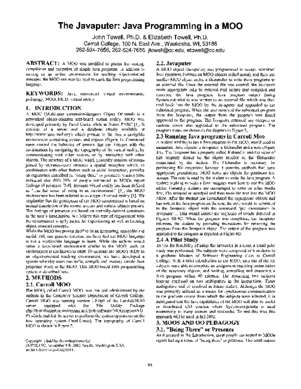 (PDF) The Javaputer | john towell - Academia.edu