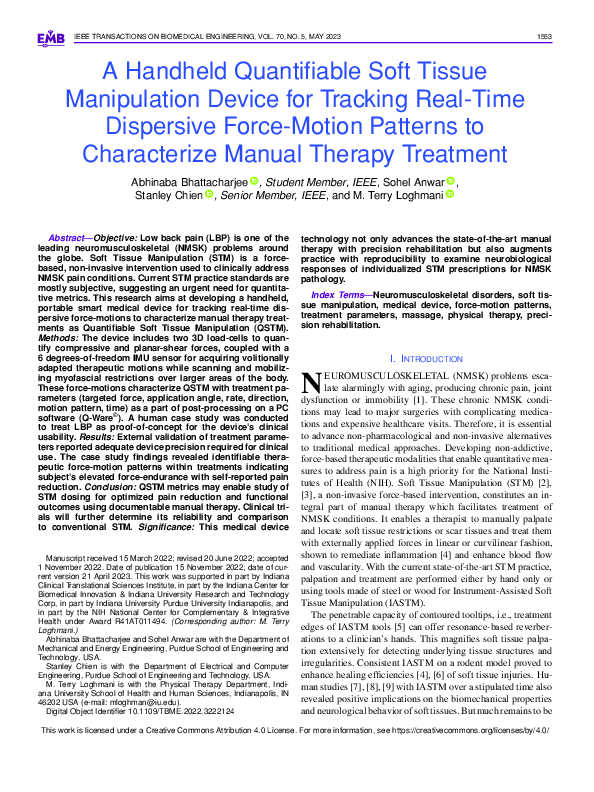 (PDF) A Handheld Quantifiable Soft Tissue Manipulation Device for Tracking Real-Time Dispersive ...
