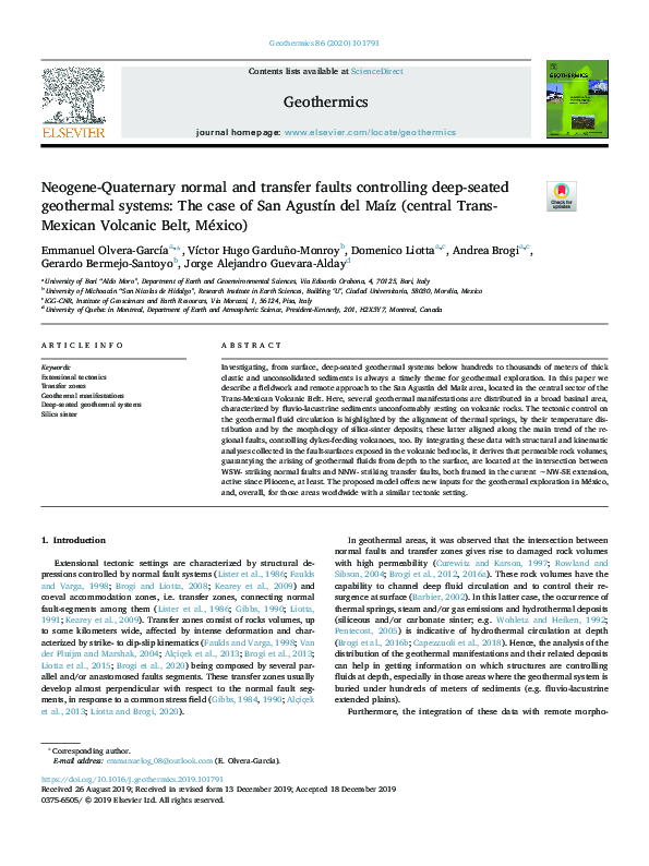 (PDF) Neogene-Quaternary normal and transfer faults controlling deep ...