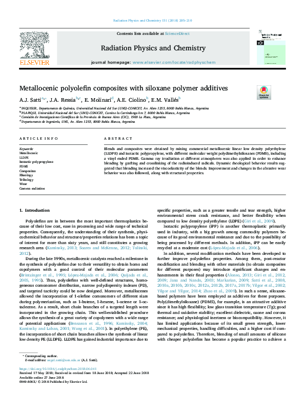 (PDF) Metallocenic polyolefin composites with siloxane polymer additives