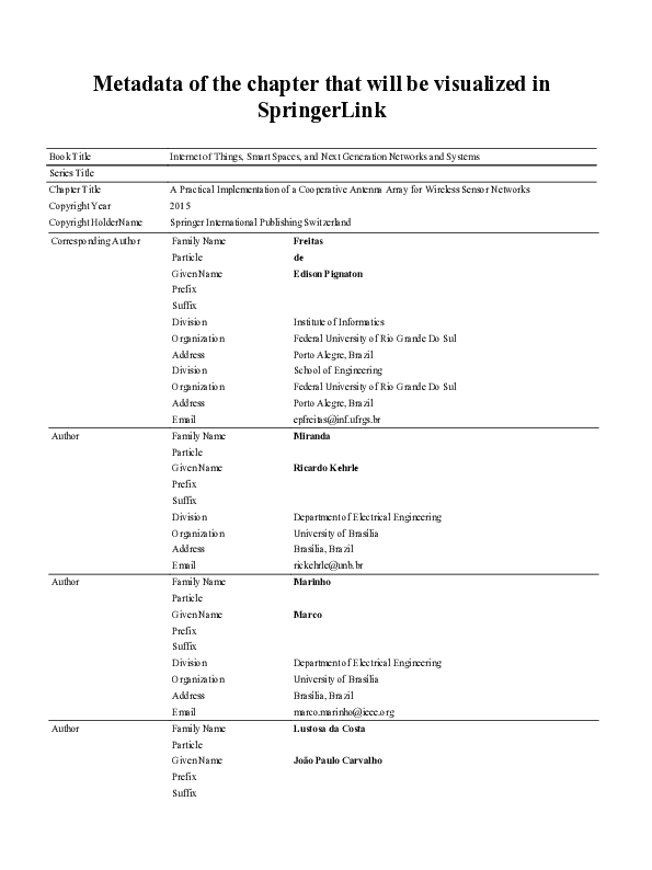 Pdf A Practical Implementation Of A Cooperative Antenna Array For Wireless Sensor Networks