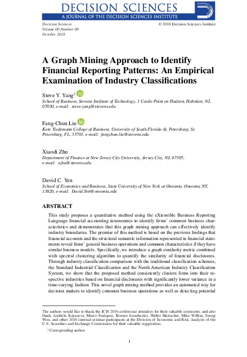 (PDF) A Graph Mining Approach to Identify Financial Reporting Patterns ...