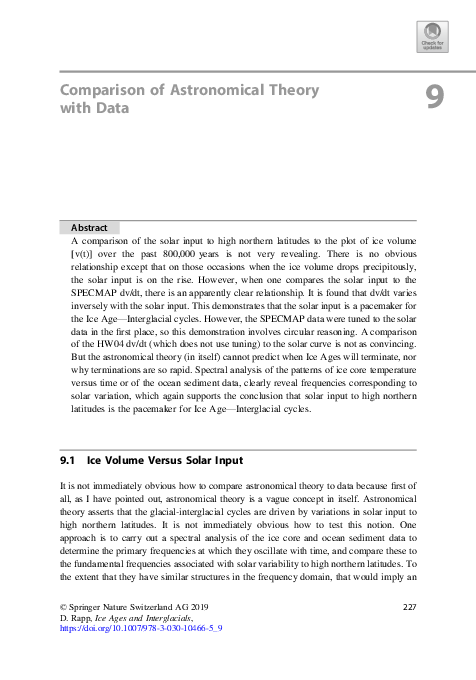 (PDF) Comparison of Astronomical Theory with Data | Donald Rapp ...