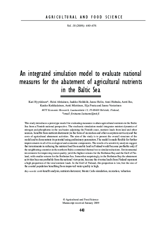 (PDF) An integrated simulation model to evaluate national measures for ...
