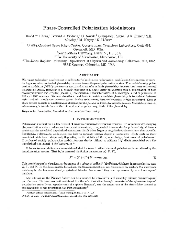 (PDF) Phase-controlled polarization modulators