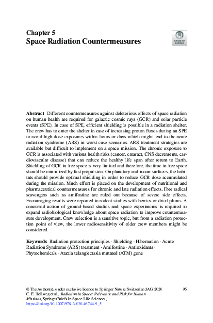 (PDF) Space Radiation Countermeasures