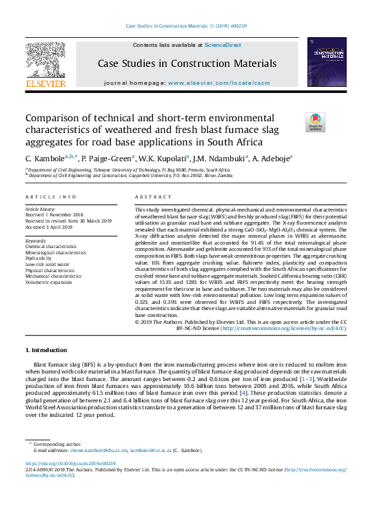 (PDF) Comparison of technical and short-term environmental ...