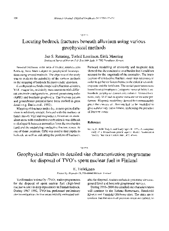 (PDF) Locating bedrock fractures beneath alluvium using various ...