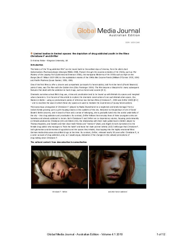 (PDF) Liminal bodies in liminal spaces: the depiction of drug addicted ...