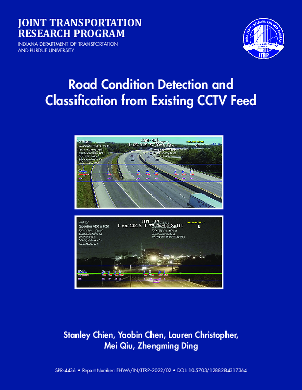 (PDF) Automated Road Condition Monitoring Using CCTV Feeds